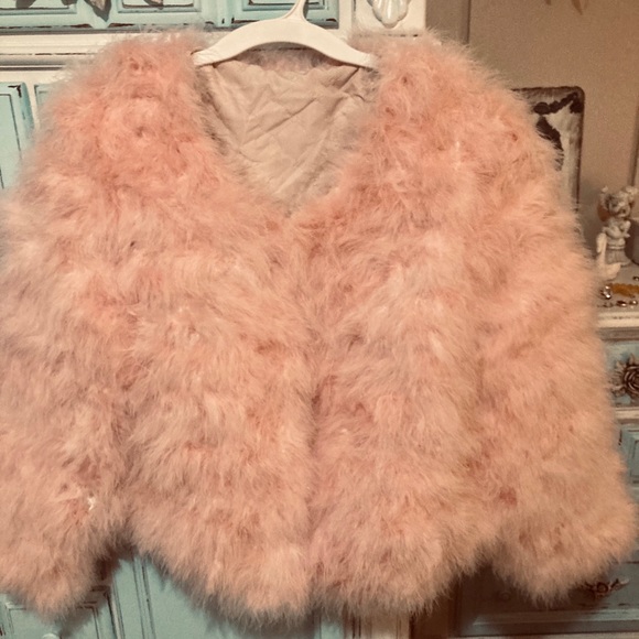 Jackets & Coats | Authentic Pink Ostrich Feather Coat | Poshmark
